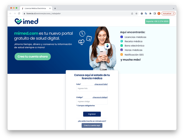 ¿Cómo puedo saber el estado de mi licencia médica?